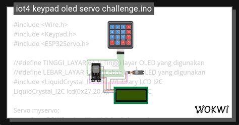 Iot4 Keypad Oled Servo O Wokwi Esp32 Stm32 Arduino