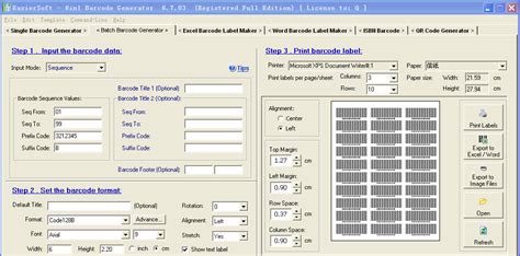 Sequence Barcode Generator Software Auto Generate Serial Numbers