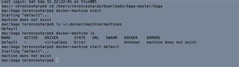 Docker Machine Start Starting Default Machine Does Not Exist · Issue 4572 · Docker