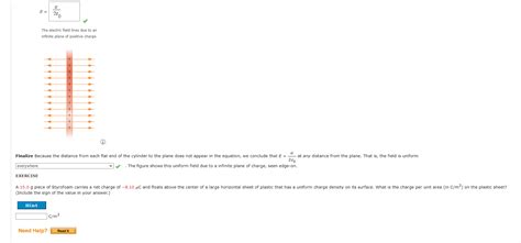 [solved] The Electric Field Lines Due To An Infinite Plan