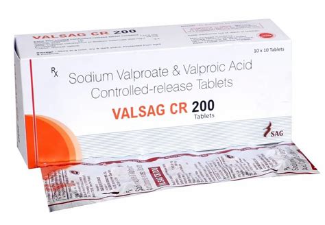 Sodiumm Valporate 200mg Controlled Release Tablets At ₹ 40strip