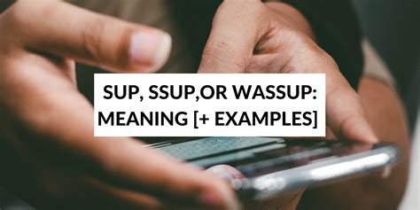 Ssup Meaning Examples Speak English By Yourself Learn Anytime