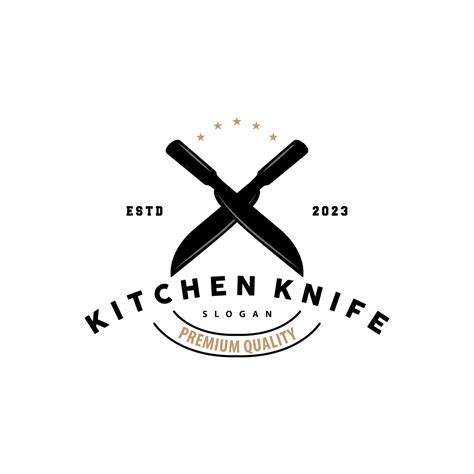 Premium Vector Kitchen Knife Logo Chef Knife Logo Vector Design