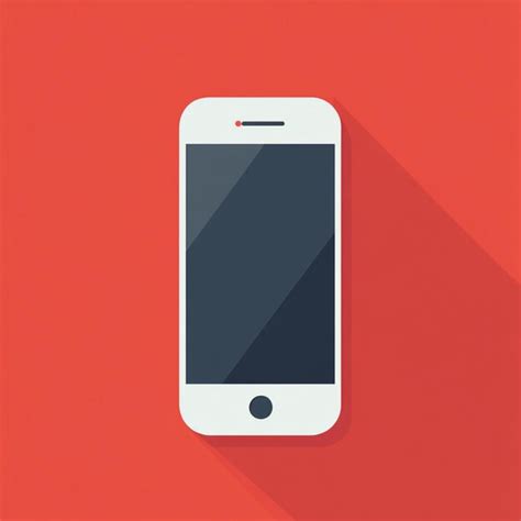 Vector Flat Design Touch Screen Phone Icon Premium Ai Generated Image
