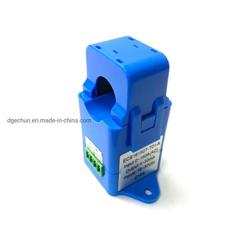 echun ets16 split core current transducer ac dc 0 150a input 4 20ma