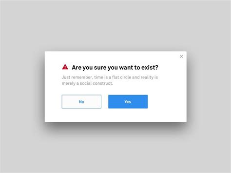 Modal Ui For Email Account Error Screen