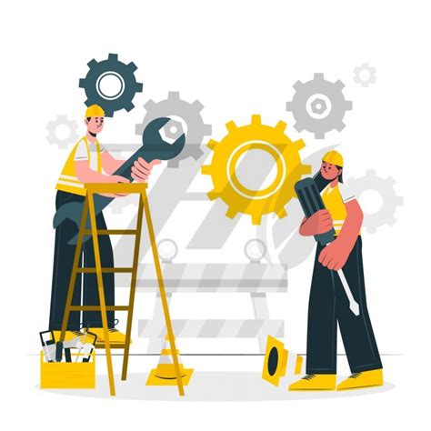 دانلود وکتور تصویر مفهومی تعمیر و نگهداری دانلود رایگان فایل لایه باز، Psd، وکتور، لوگو و موکاپ