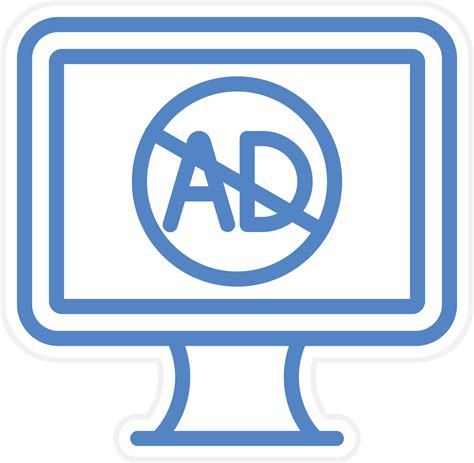 Ad Blocker Vector Icon Style 22732349 Vector Art At Vecteezy