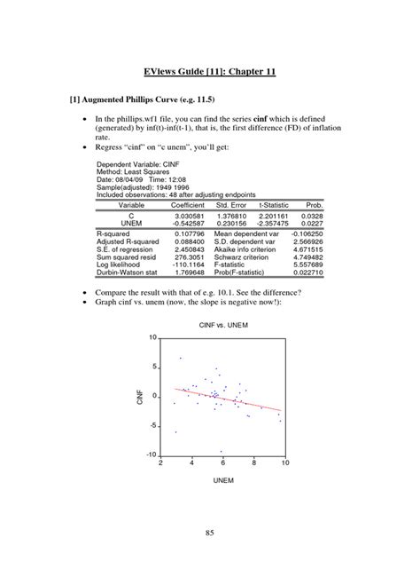 P11 178380 Eviews Guide Pdf Coefficient Of Determination Errors And Residuals