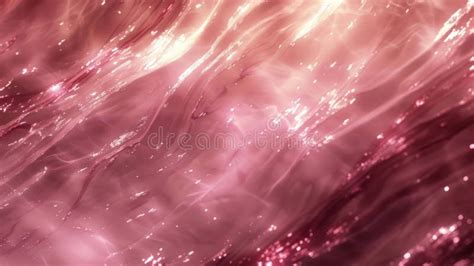 A Shimmering Abstract Representation Of Flowing Water With Pink Hues And Light Reflections Stock