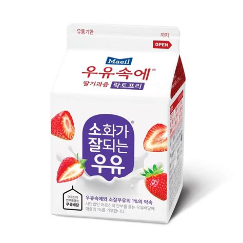 매일 우유속딸기 과즙 300ml 배민스토어