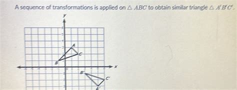 a sequence of transformations is applied on abc to obtain similar
