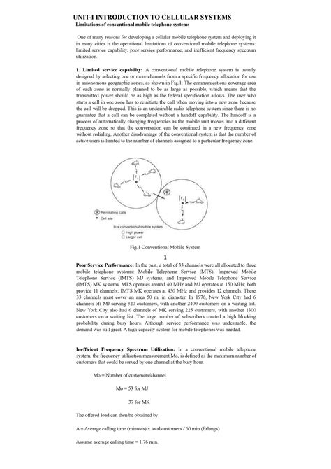 Unit Introduction To Cellular Systems Latest Unit I Introduction To Cellular Systems