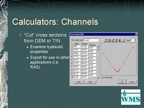 description of wms watershed modeling system what model