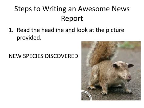 PPT The News Report PowerPoint Presentation Free Download ID