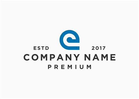 Premium Vector Letter E Circle Logo Design Vector Illustration Template