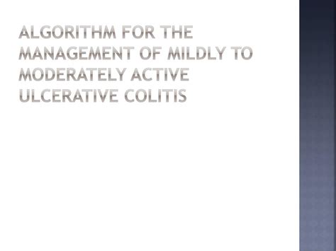 Ppt Ulcerative Colitis Updated Powerpoint Presentation Free Download Id1567189