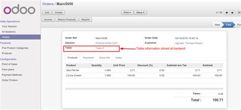 Odoo POS Table Management WebKul