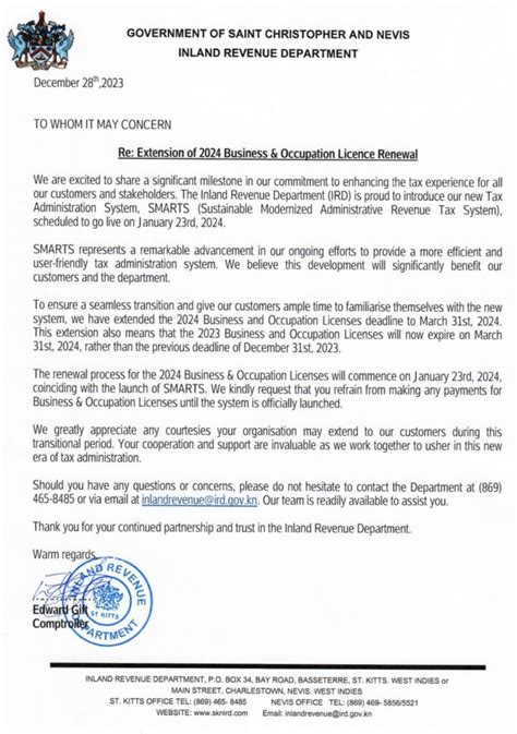 Extension Of 2024 Business And Occupation Licence Renewal Buckie Got It