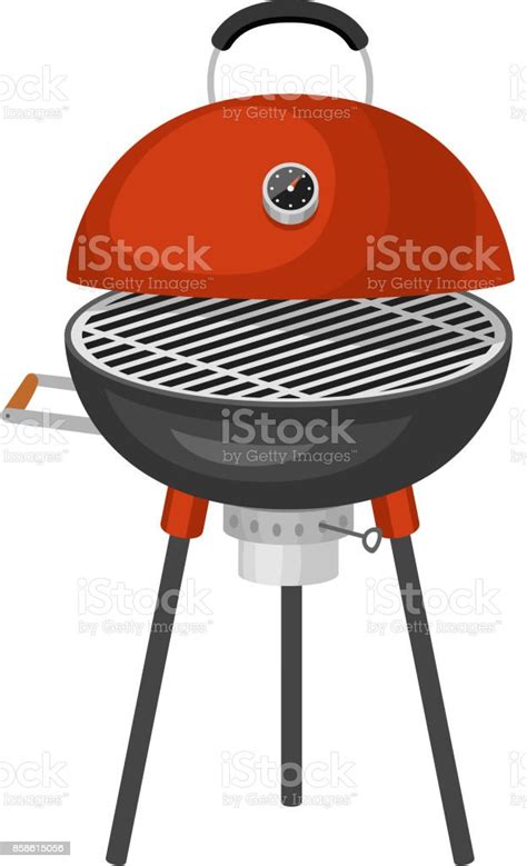 바베 큐 집 이나 레스토랑 Rarty 저녁 바베 큐 굽고 부엌 장비 벡터 평면 일러스트 레이 션 바베큐그릴에 대한 스톡 벡터 아트 및 기타 이미지 Istock