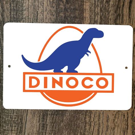 Dinoco Cars 8x12 Metal Wall Sign Poster Sign Junky