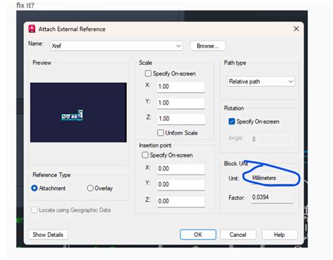 Solved Factor In Xref Autodesk Community