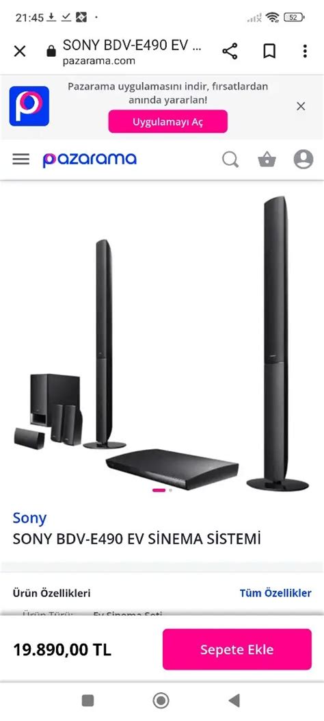 Sony Bdv E 490 Ses Sistemi Türkiyedeki İkinci El Eşyaları Al And Sat Letgo