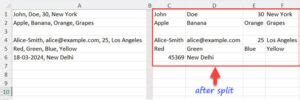 Split Text To Columns Using A Formula In Excel Dynamic Array