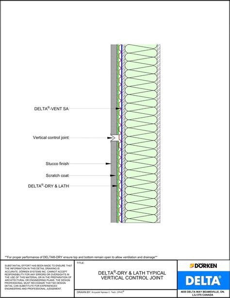 Delta® Dry And Lath Vertical Control Joint Source 2050