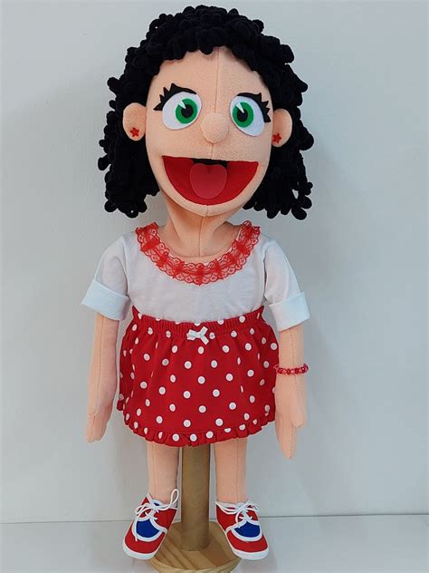 Sweet Girl Ventriloquist Puppet Funny Puppet Professional Style Hand
