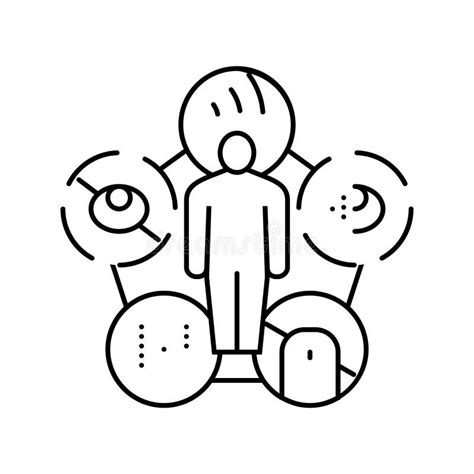 Accessibility Ux Ui Design Line Icon Vector Illustration Stock