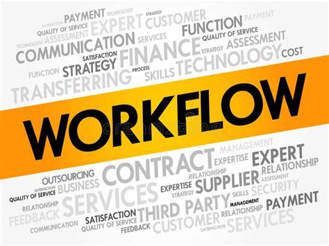 Workflow Word Cloud Stock Illustration Illustration Of Communication Workflow Word Cloud Stock Illustration Illustration Of Communication