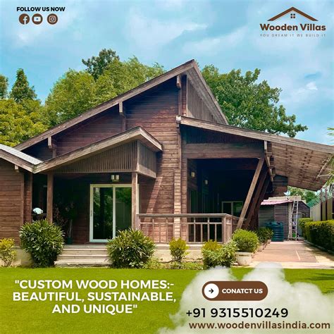 Create Your Dream Home With Wooden Villas India Custom Wood Home