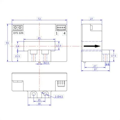 Output 4 20ma Sensor Hall Current Open Loop Current Transmitter