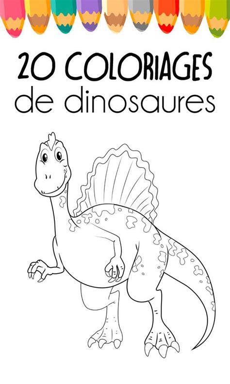 Des Coloriages De Dinosaures à Imprimer Dinosaure A Colorier