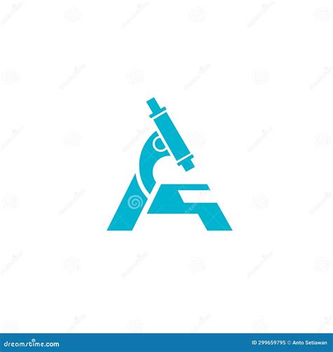 A Microscope Logo Simple Design Stock Vector Illustration Of Science Laboratory 299659795
