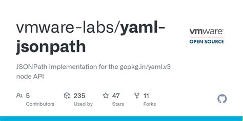 Yaml Jsonpathreadmemd At Main · Vmware Labsyaml Jsonpath · Github