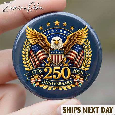 250th Anniversary Pin Etsy