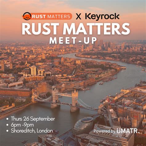surrealdb on linkedin rust matters is hosting its first london meetup on 26 september and our…