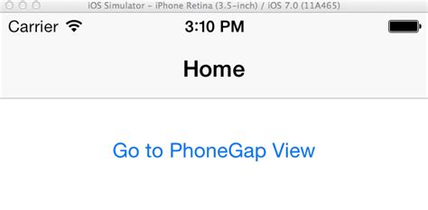 Using Ios Native Views In Phonegap Projects Rams Blog