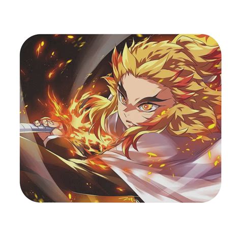 Rengoku Mouse Pad Etsy