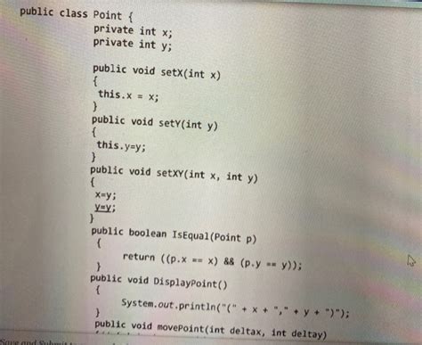 solved public class point { private int x private int y