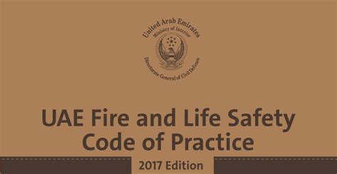 Uae Fire And Life Safety Code Of Practice 2017edition What You Need To Know Vortexfire