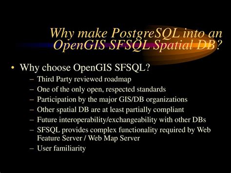 Building A Spatial Database In Postgresql Ppt Download