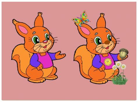 Дидактическая игра "Найди отличия" для детей 4-5 лет