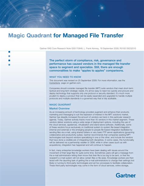 PDF Magic Quadrant For Managed File Transfer DOKUMEN TIPS