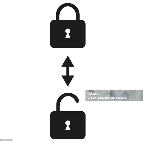 잠금 아이콘입니다 열고 닫힌 자물쇠 화살표 벡터 그림입니다 에피소드 10 0명에 대한 스톡 벡터 아트 및 기타 이미지 0명 10 검은색 Istock