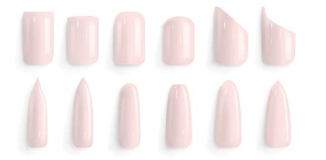 다른 패션 네일 모양의 벡터 세트 거짓 매니큐어 디자인 모형 템플릿 매니큐어 손톱 0명에 대한 스톡 벡터 아트 및 기타 이미지 0명 개인 장식품 개체 그룹 Istock