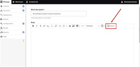 video how to add free cookie consent on drupal 10 termsfeed