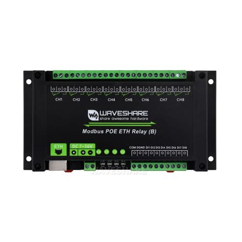 Ηλεκτρονικά Εξαρτήματα Waveshare Ch Ethernet Relay Module B With Digital Input